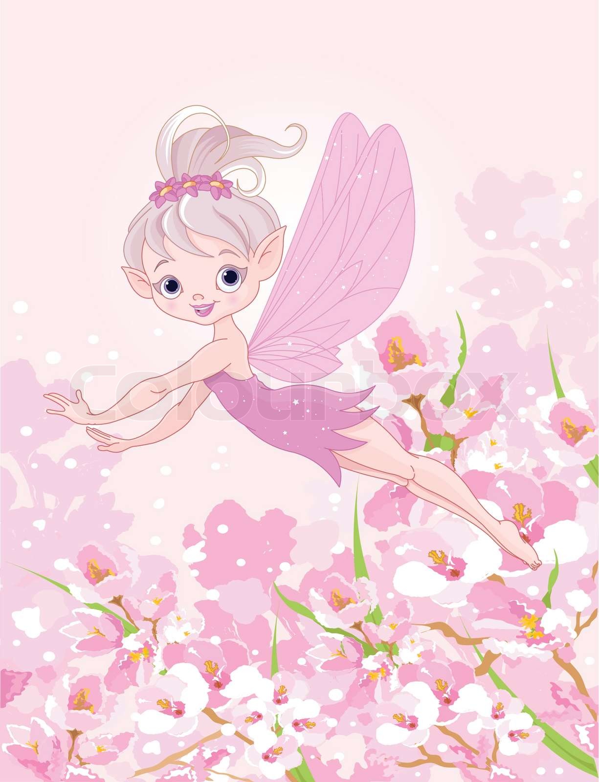 Flying Pixy Fairy | Stock vector | Colourbox