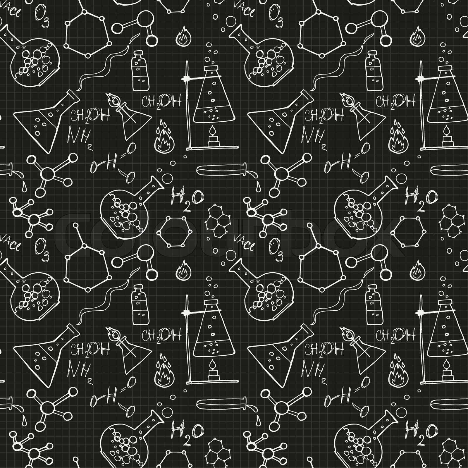 seamless science background | Stock vector | Colourbox