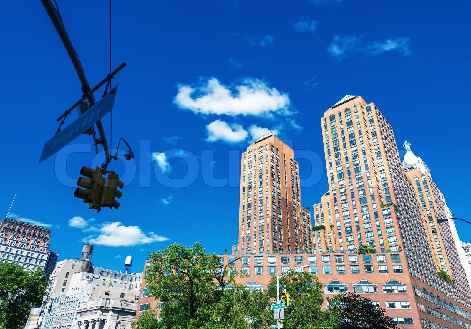 Union Square buildings in New York | Stock image | Colourbox