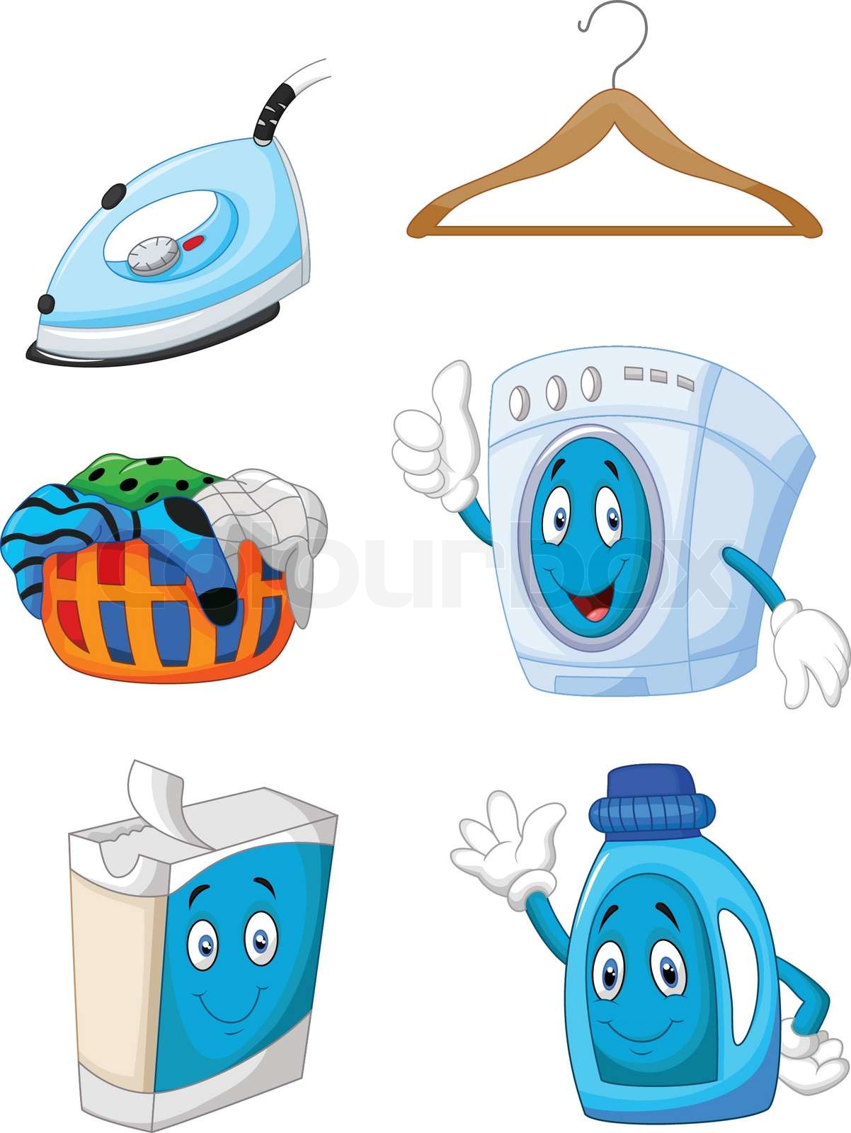 opvasker, tegneserie, maskineri | Stock vektor | Colourbox
