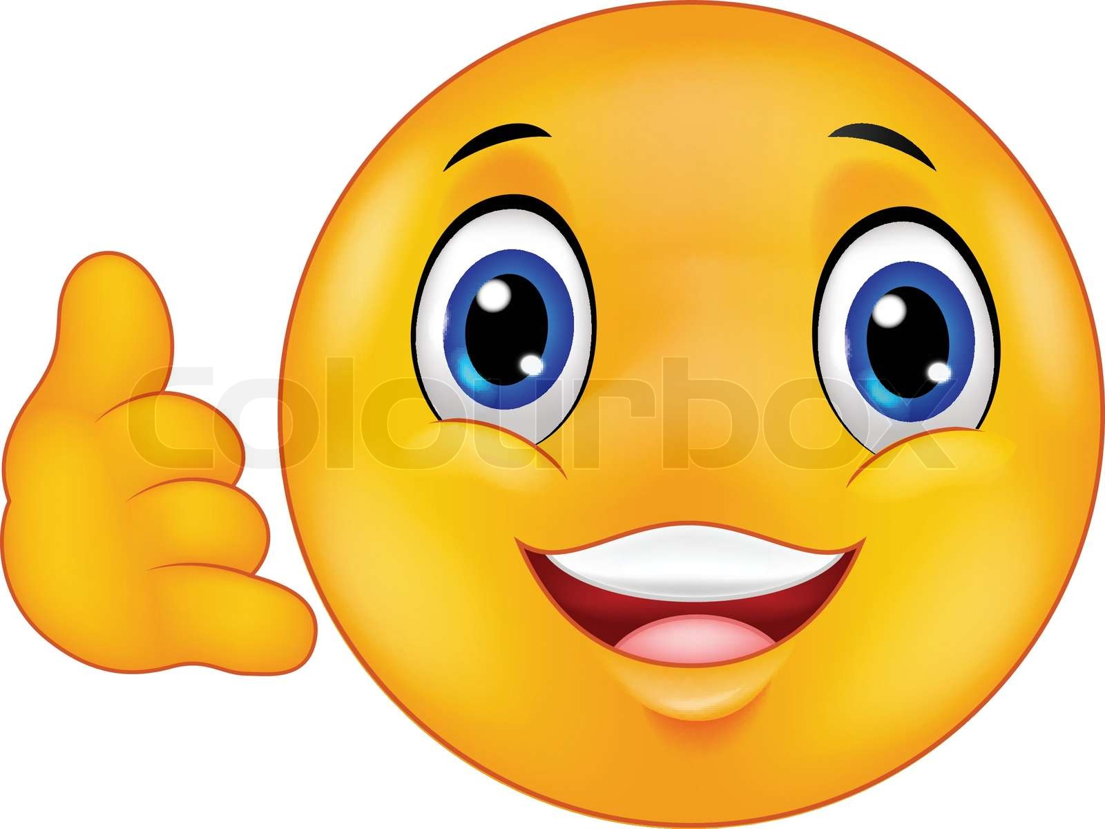 Call me emoticon smiley cartoon | Stock vector | Colourbox