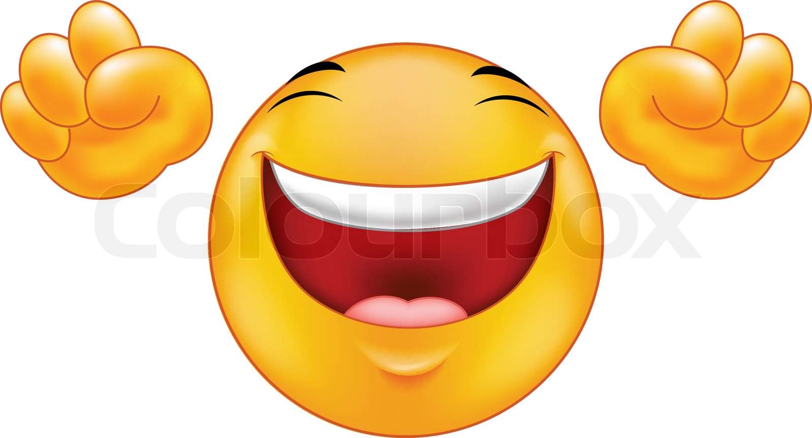 emoticon, glad, illustration | Stock vektor | Colourbox