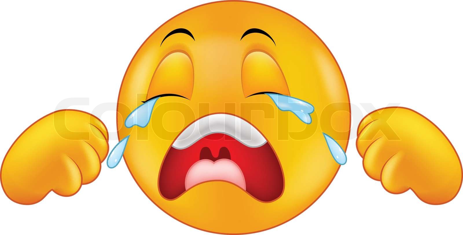 smiley, jammer, emoticon | Stock vektor | Colourbox