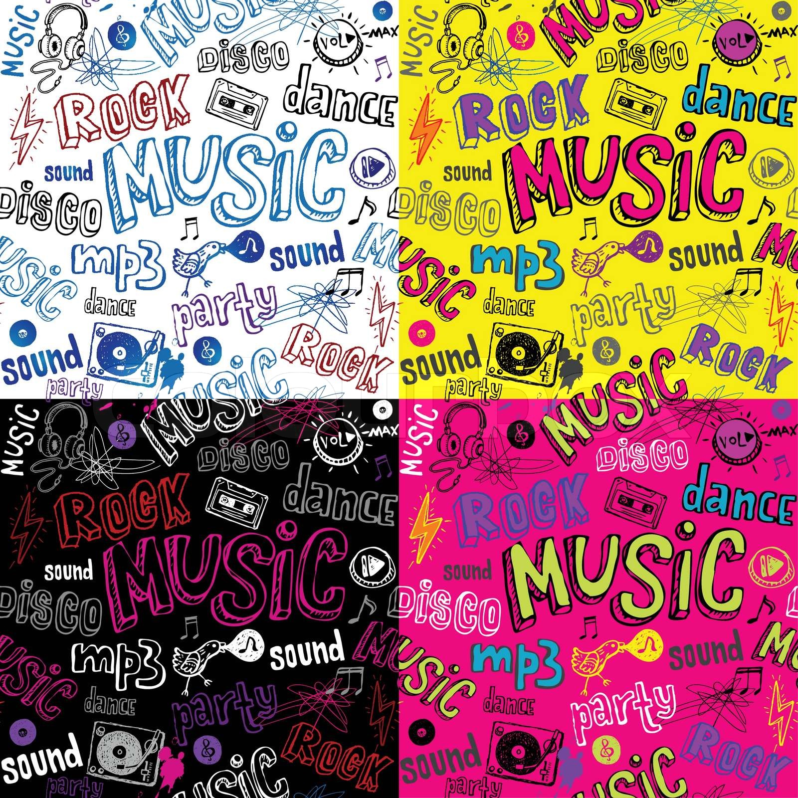 koncert, musik, tegning | Stock vektor | Colourbox