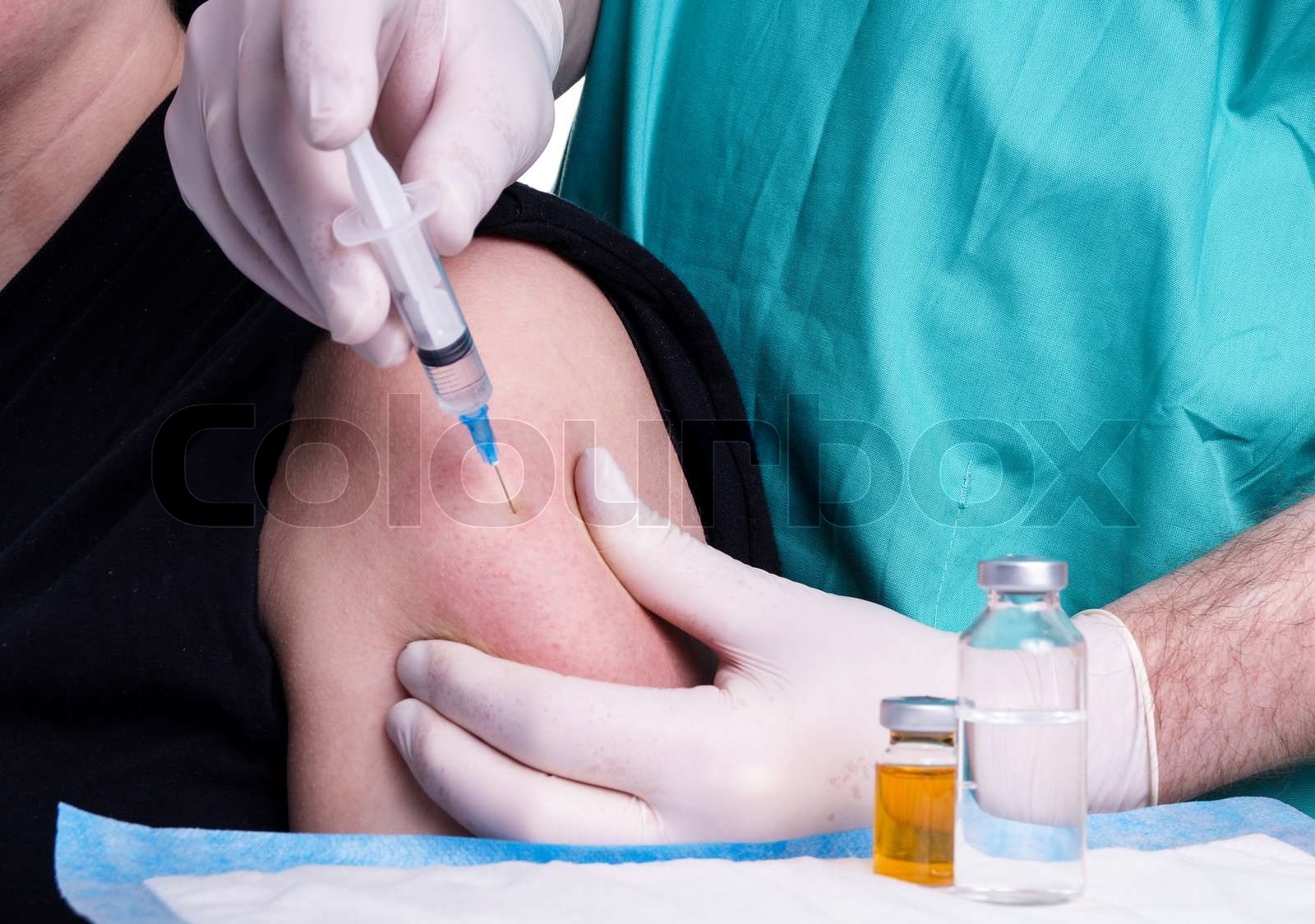 Administer Injection - Flu Shot | Stock image | Colourbox