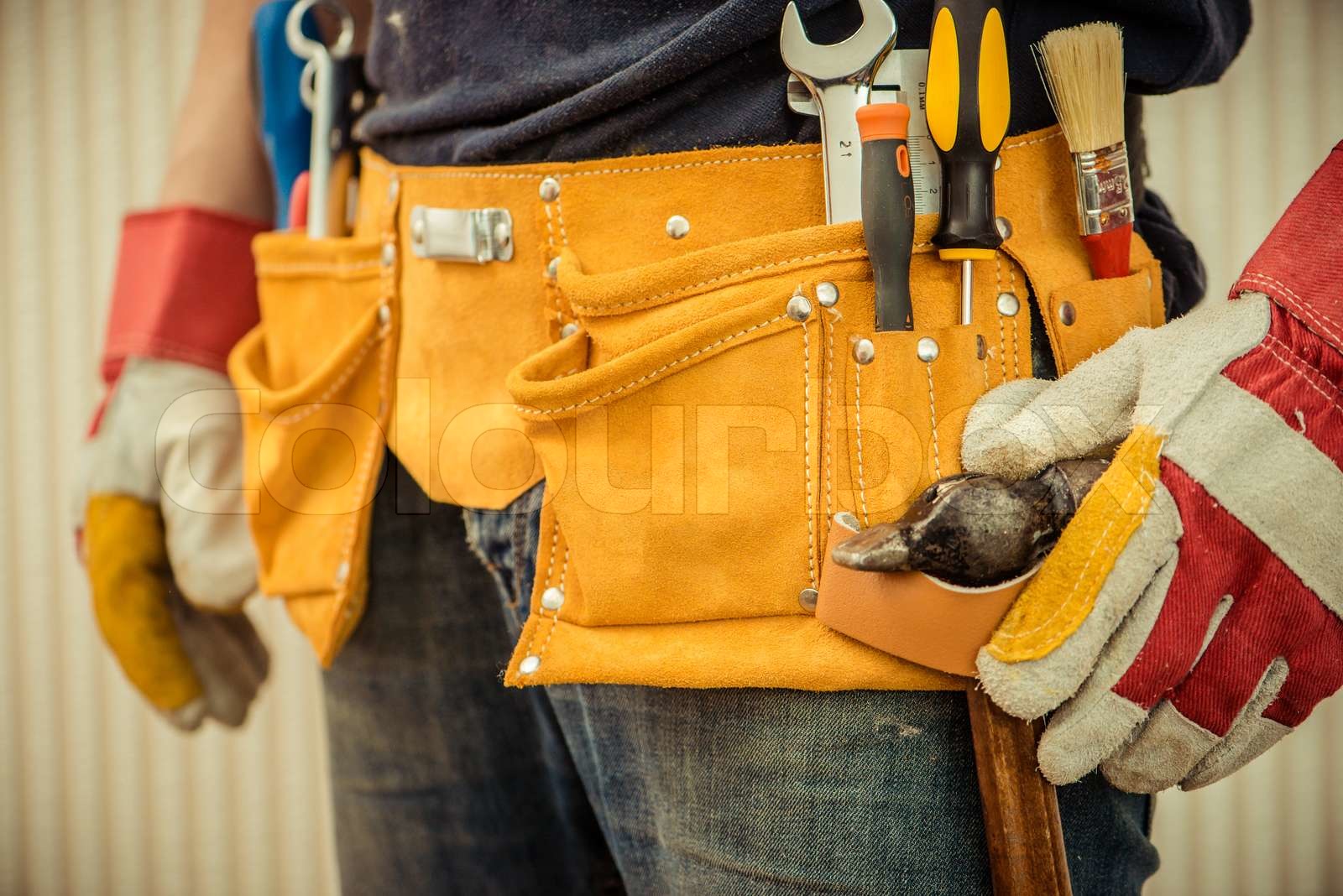 man with tools | Stock image | Colourbox