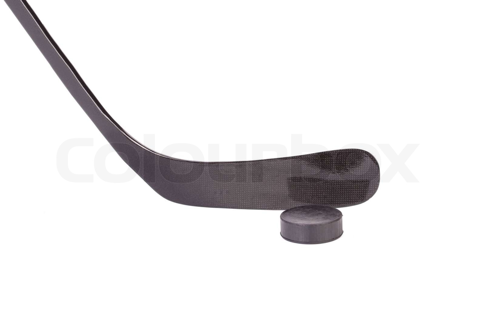 hockey stick and puck | Stock image | Colourbox