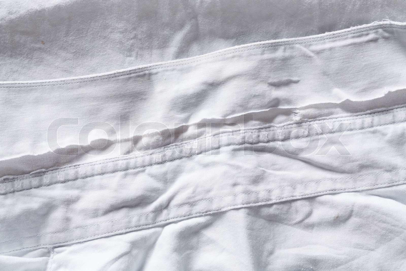 Torn shirt collar | Stock image | Colourbox