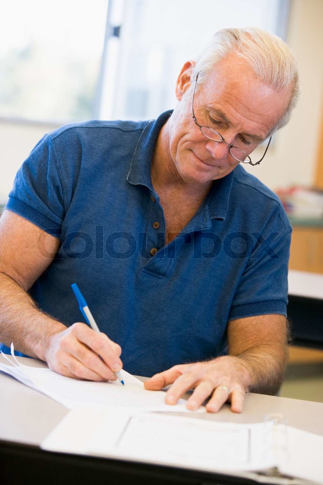 adult, studying, senior | Stock image | Colourbox