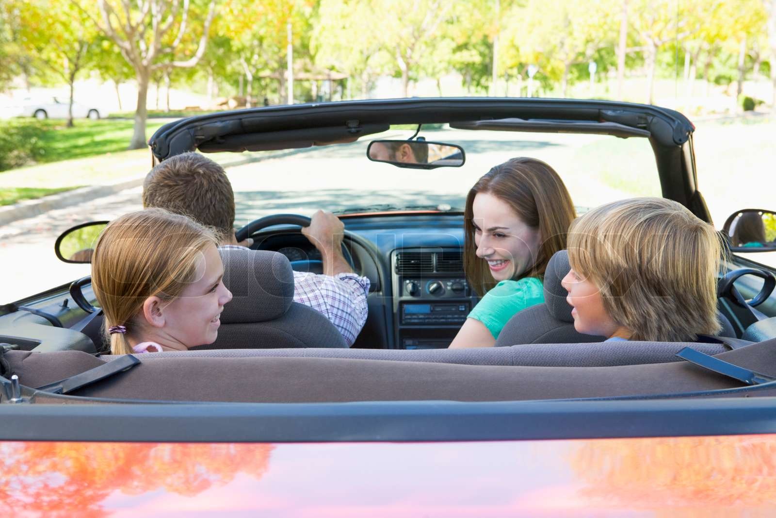 girl, convertible, driving | Stock image | Colourbox