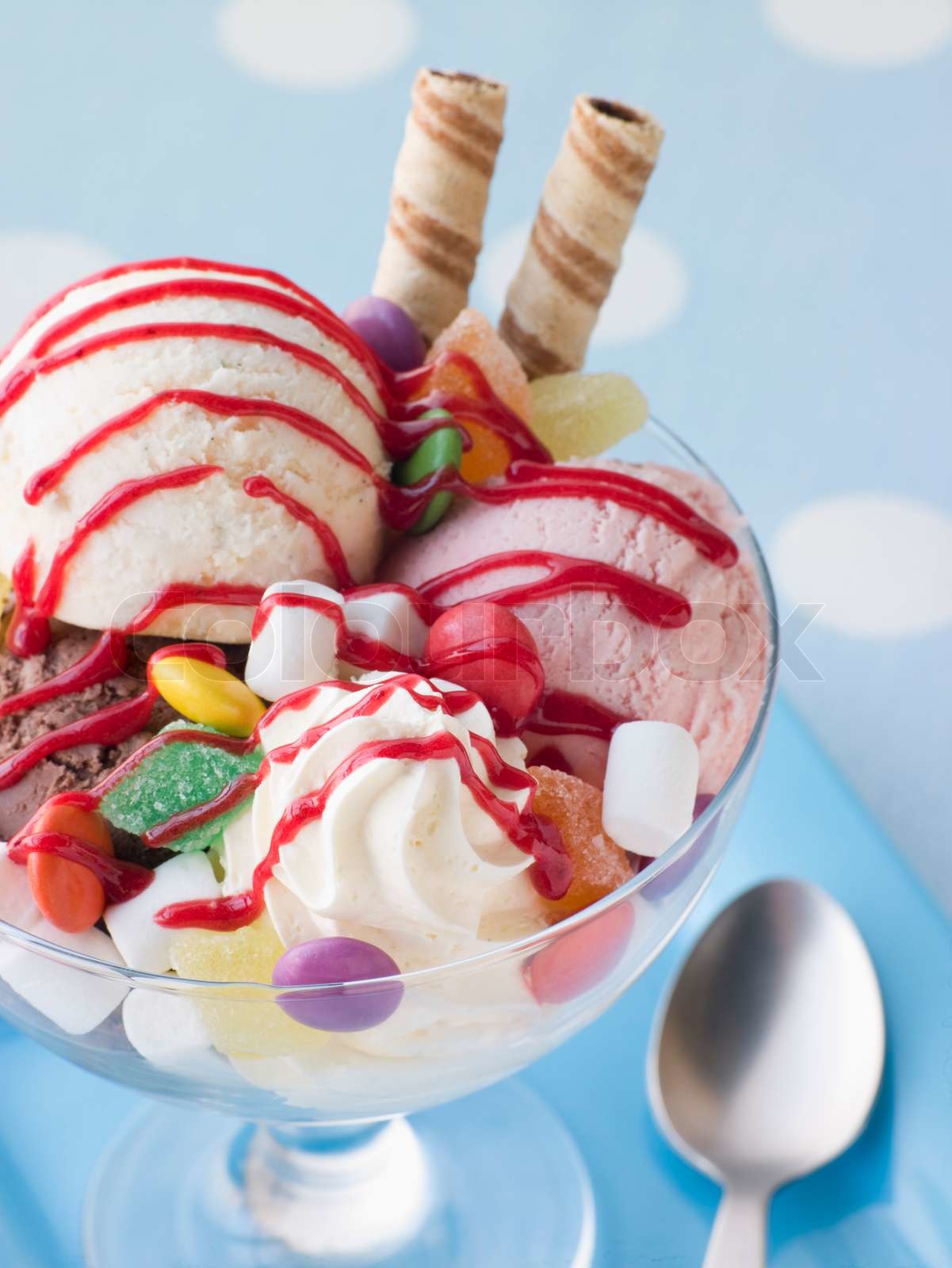 ice, cream, smarties | Stock image | Colourbox
