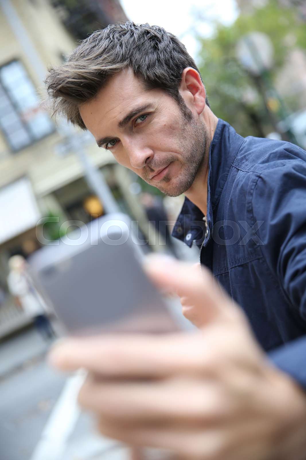 guy, selfie, man | Stock image | Colourbox
