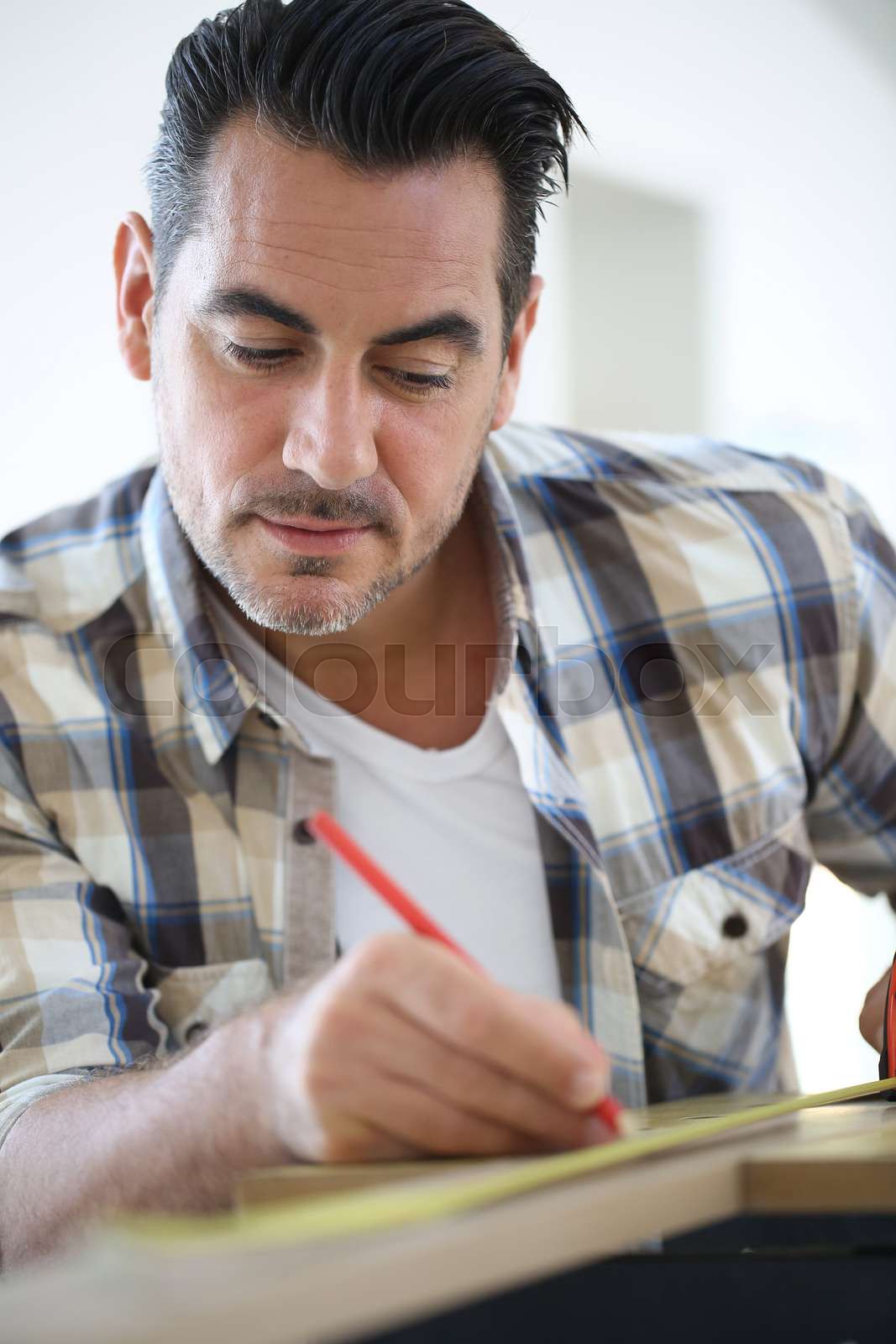 man, do-it-yourself, smiling | Stock image | Colourbox