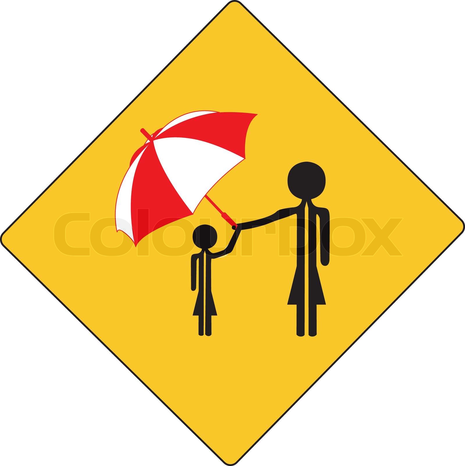 parent and child sign | Stock vector | Colourbox