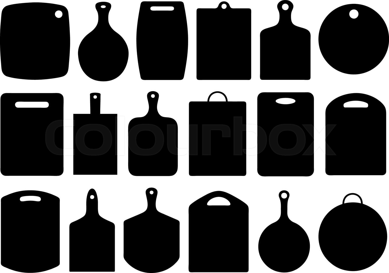 Set of kitchen cutting boards | Stock vector | Colourbox