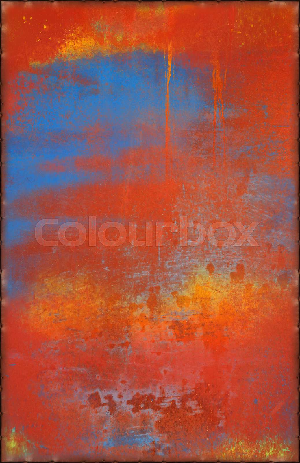 Vibrant Metal Texture with Rusty Seams Along Edges | Stock image ...