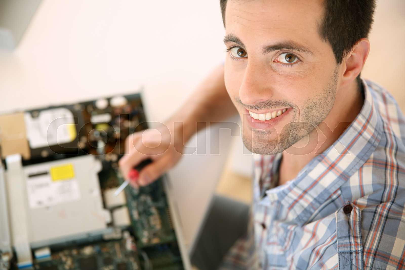 electrician, man, service | Stock image | Colourbox