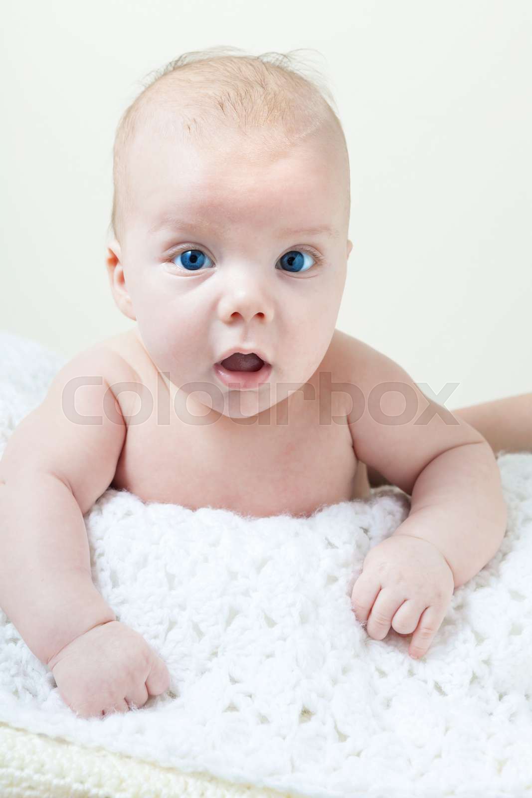 Beautiful Baby Boy With Green Eyes