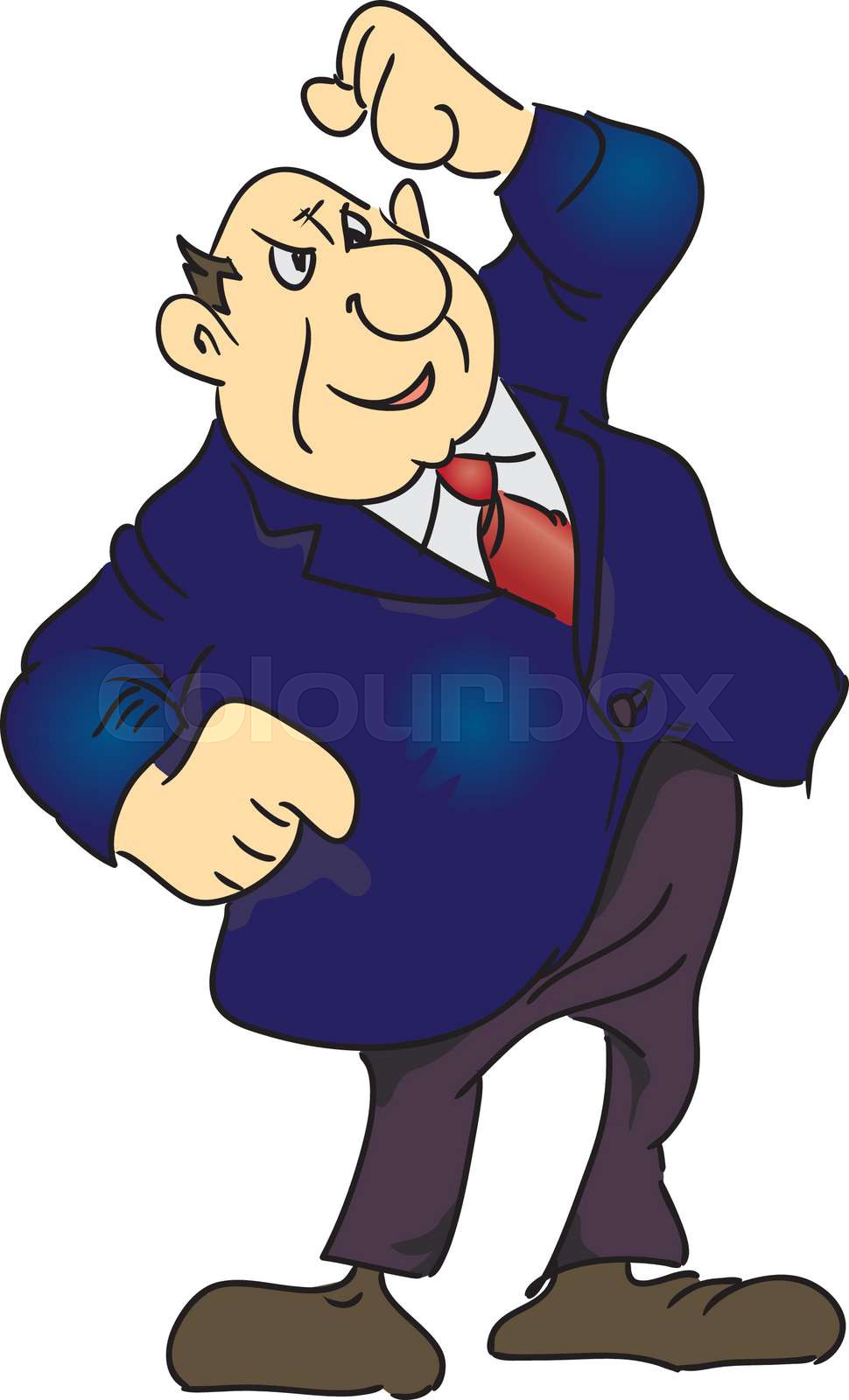 Cartoon drawing boss | Stock vector | Colourbox