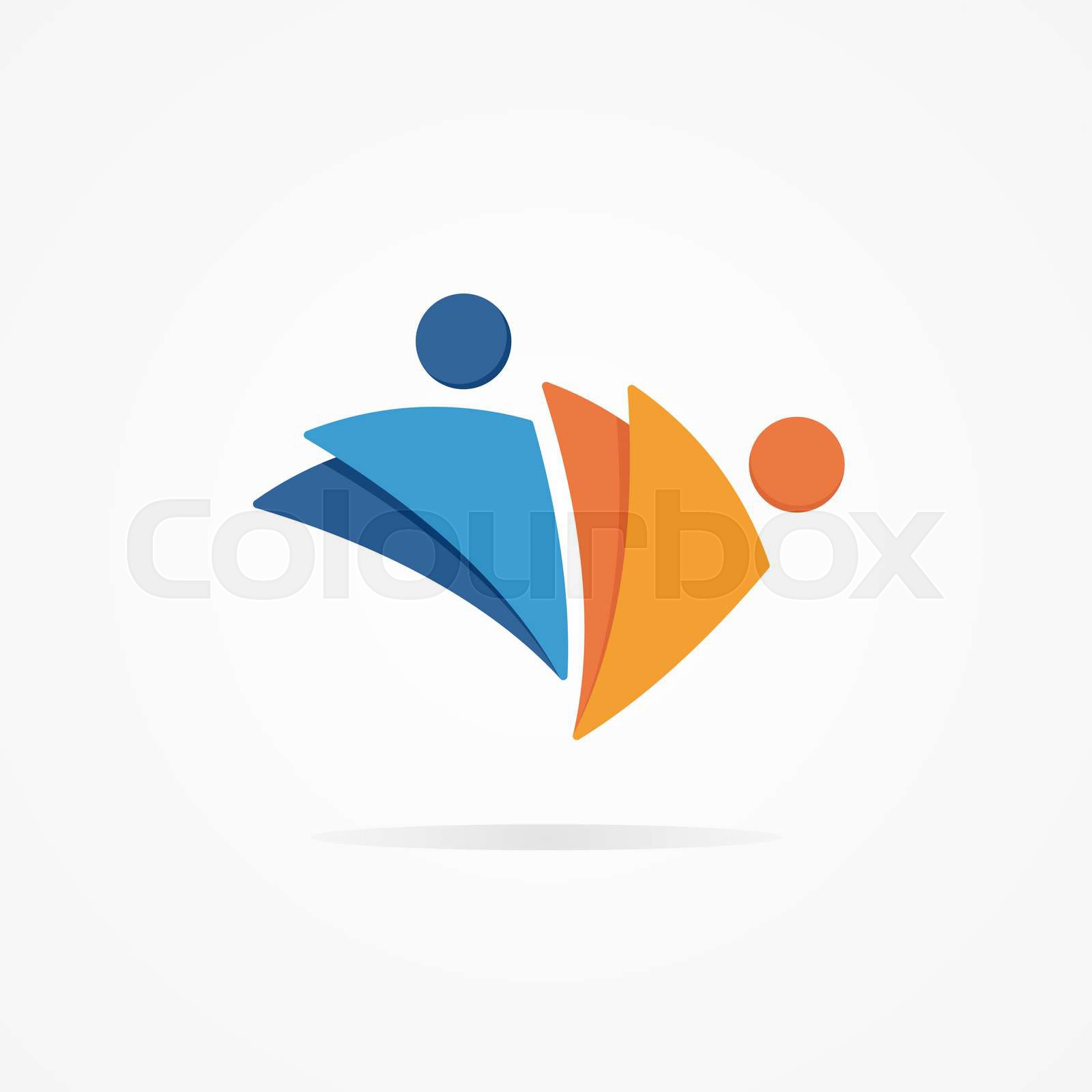 Abstract human logo | Stock vector | Colourbox