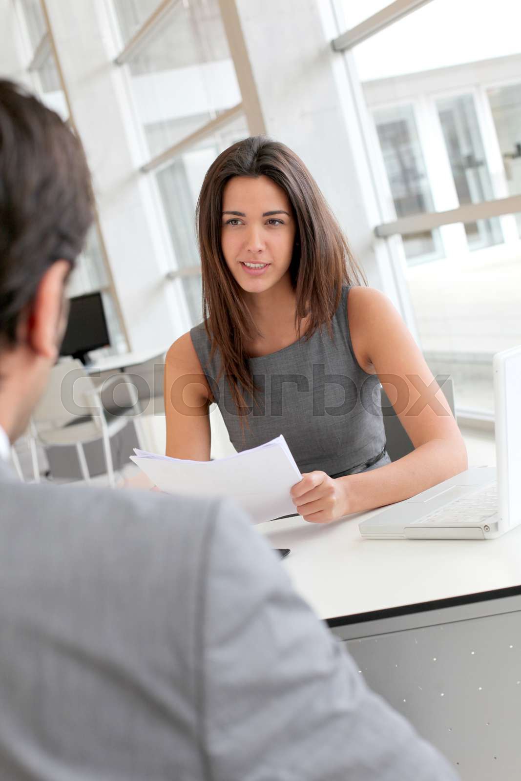 job, interview, adults | Stock image | Colourbox