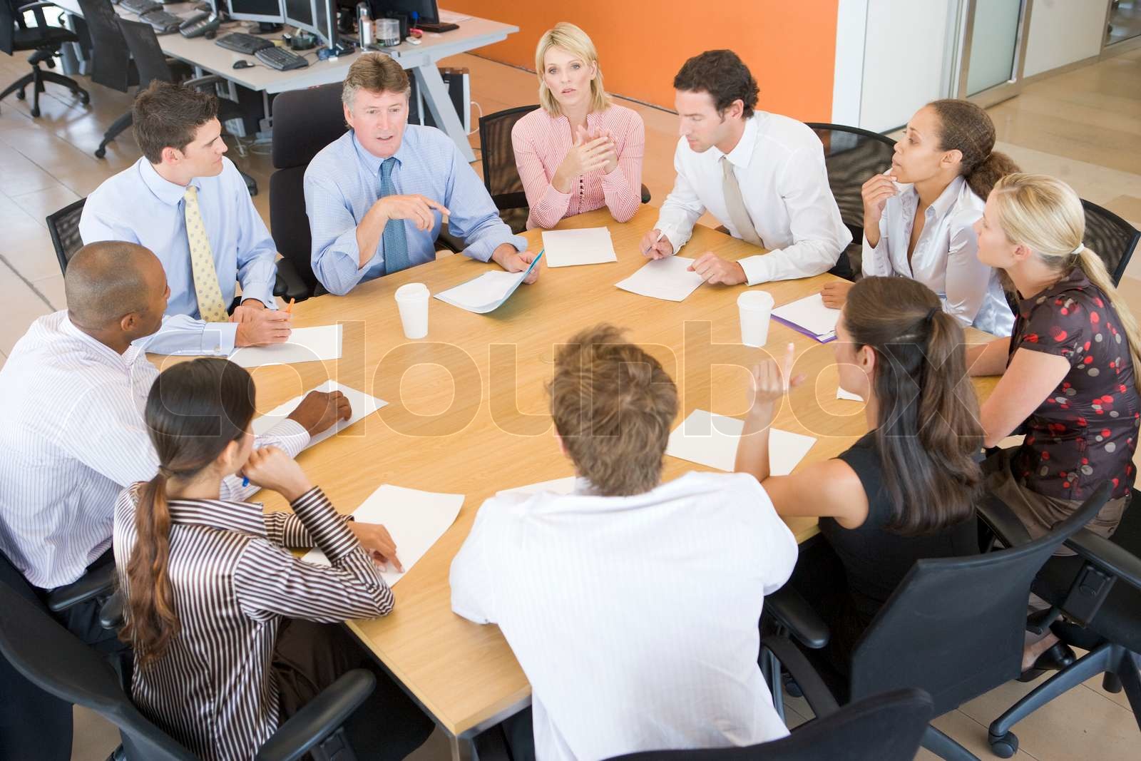 meeting, group, working | Stock image | Colourbox