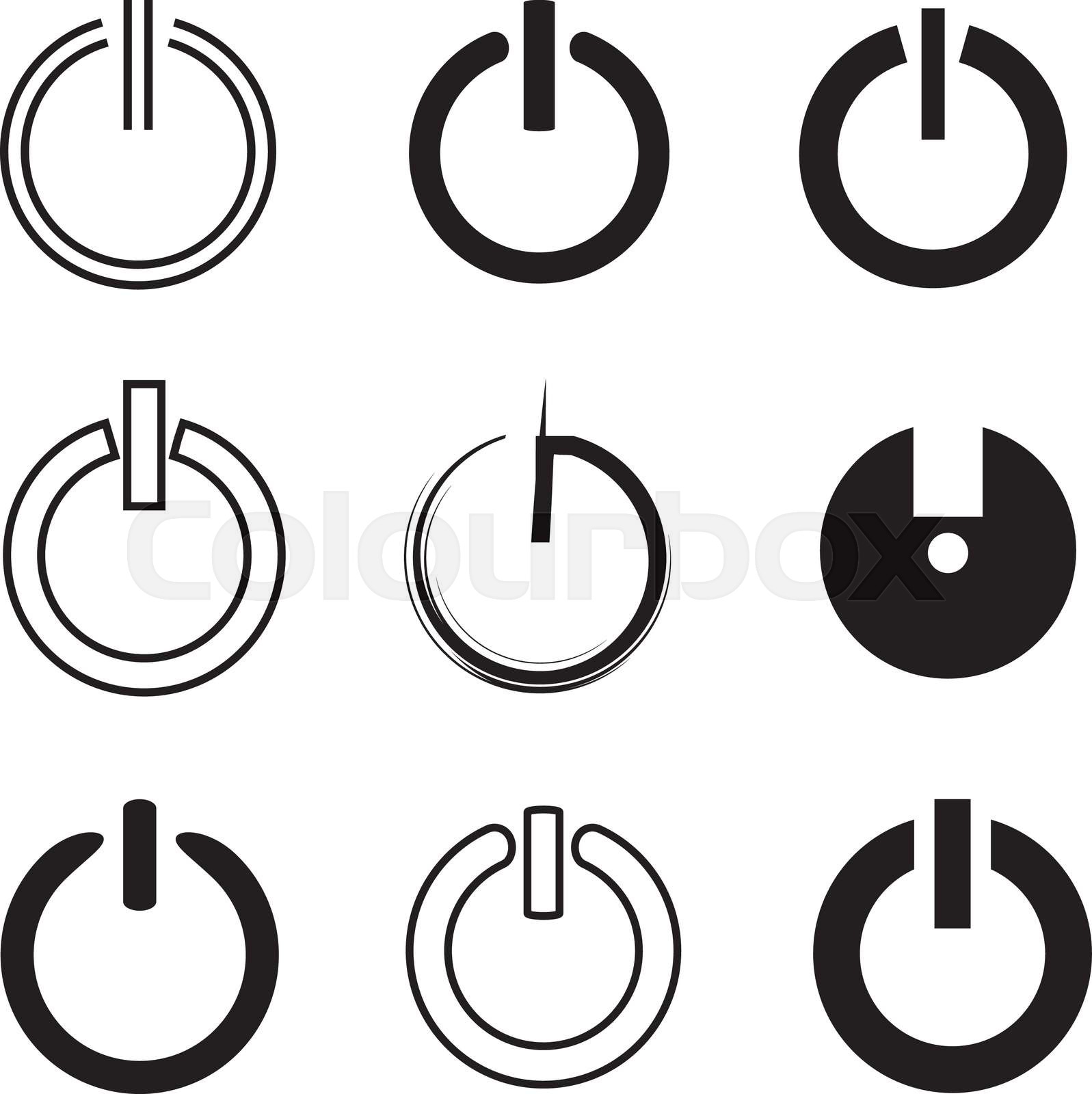 restart buttons, start icons | Stock vector | Colourbox