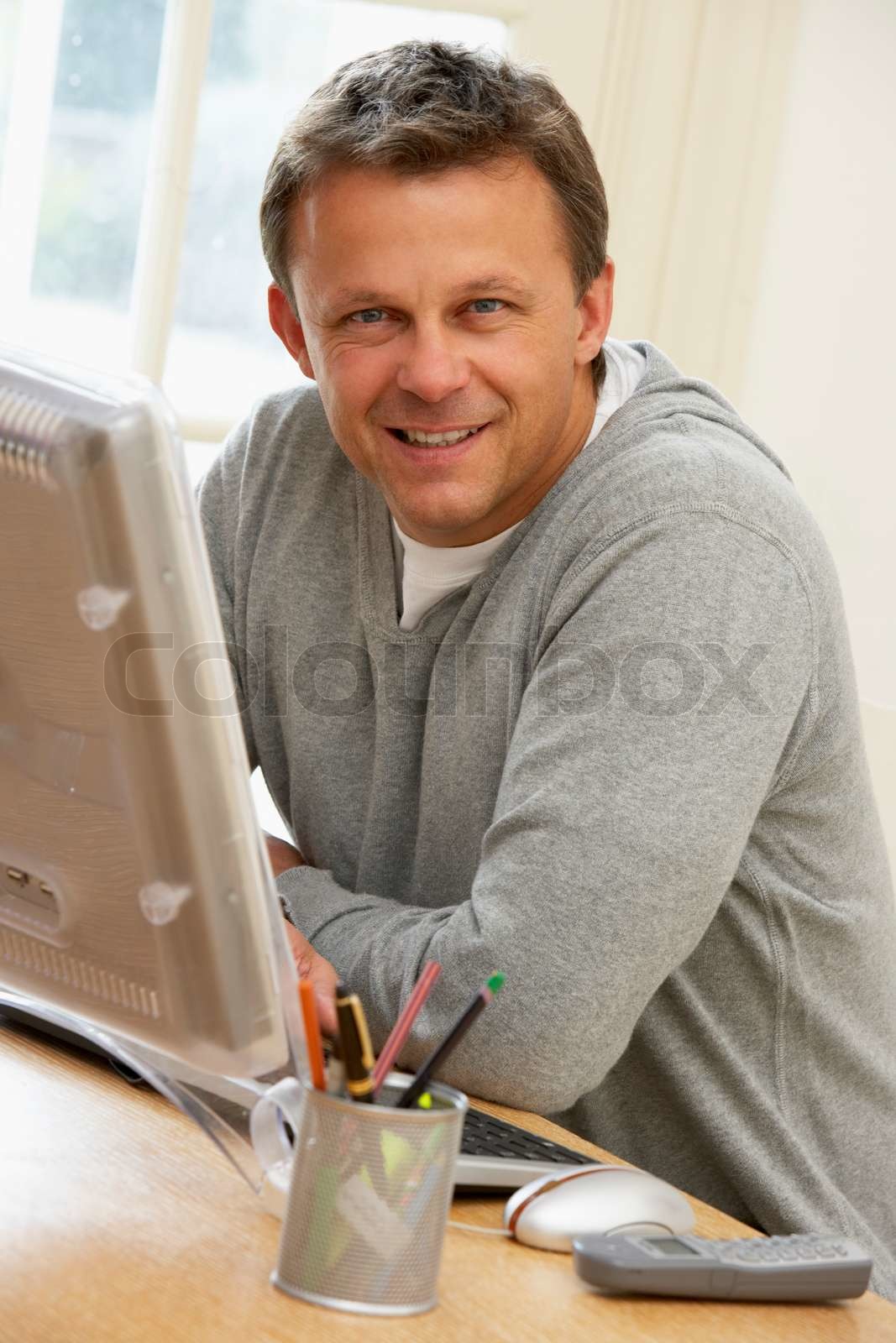 man, computer, pc | Stock image | Colourbox