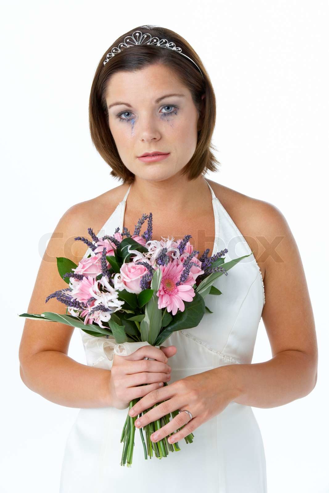 bride, sad, woman | Stock image | Colourbox