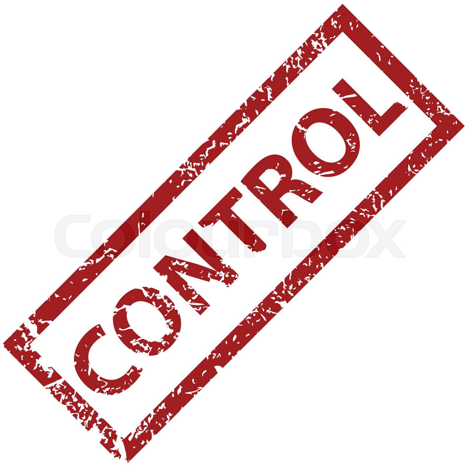 Control rubber stamp | Stock vector | Colourbox