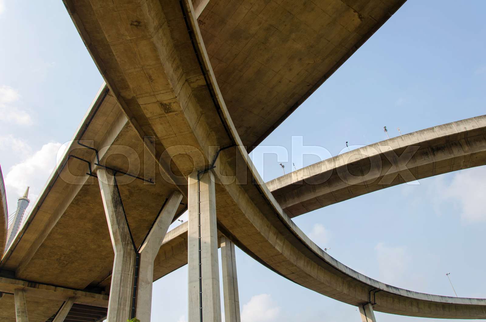 large crossing highway overhead | Stock image | Colourbox