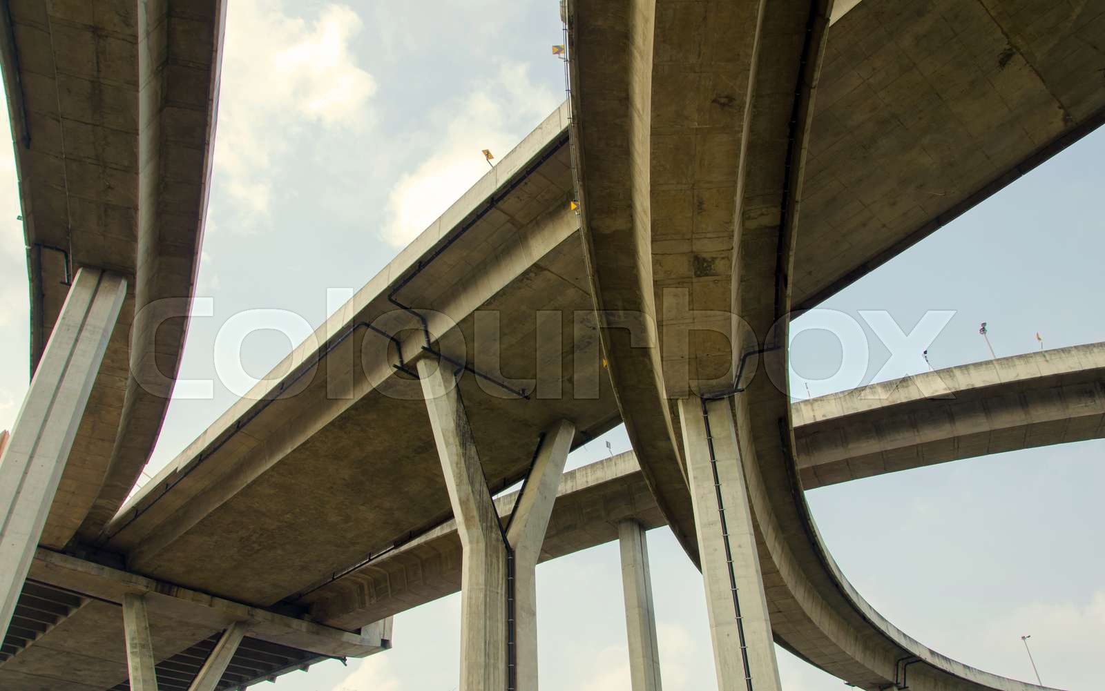 large crossing highway overhead | Stock image | Colourbox