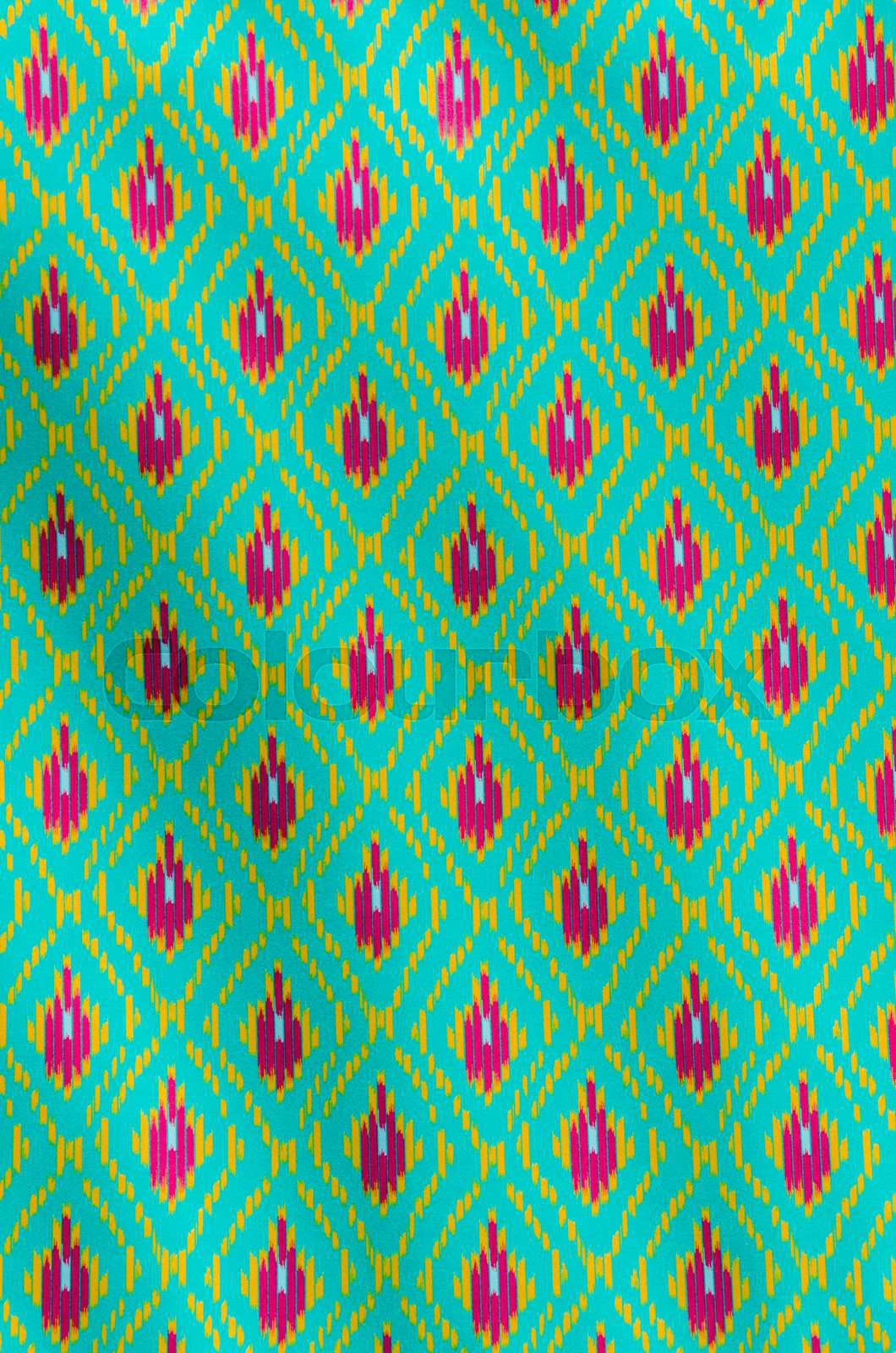 Pattern texture Thailand of native cloth | Stock image | Colourbox