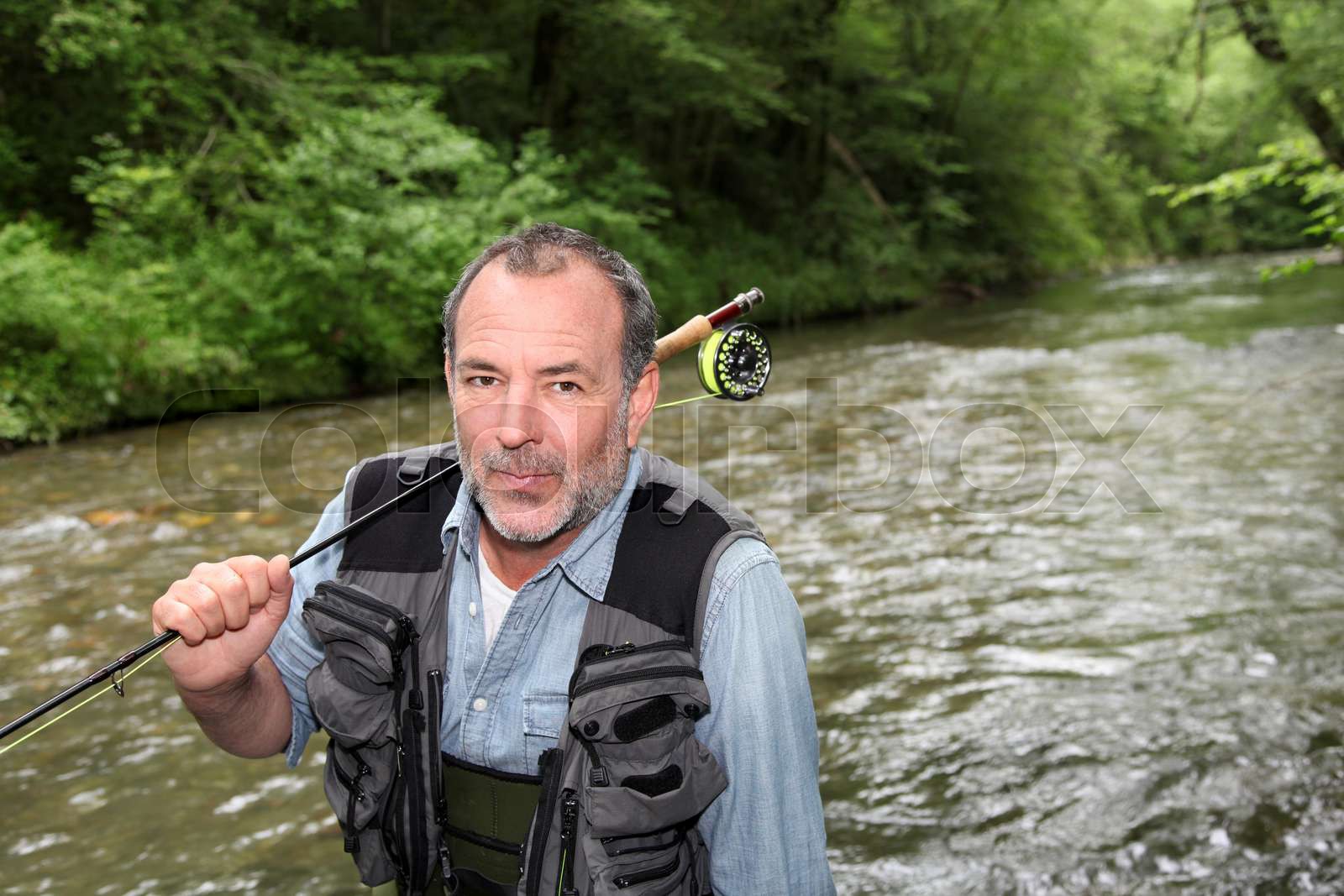 beard, fishing, closeup | Stock image | Colourbox