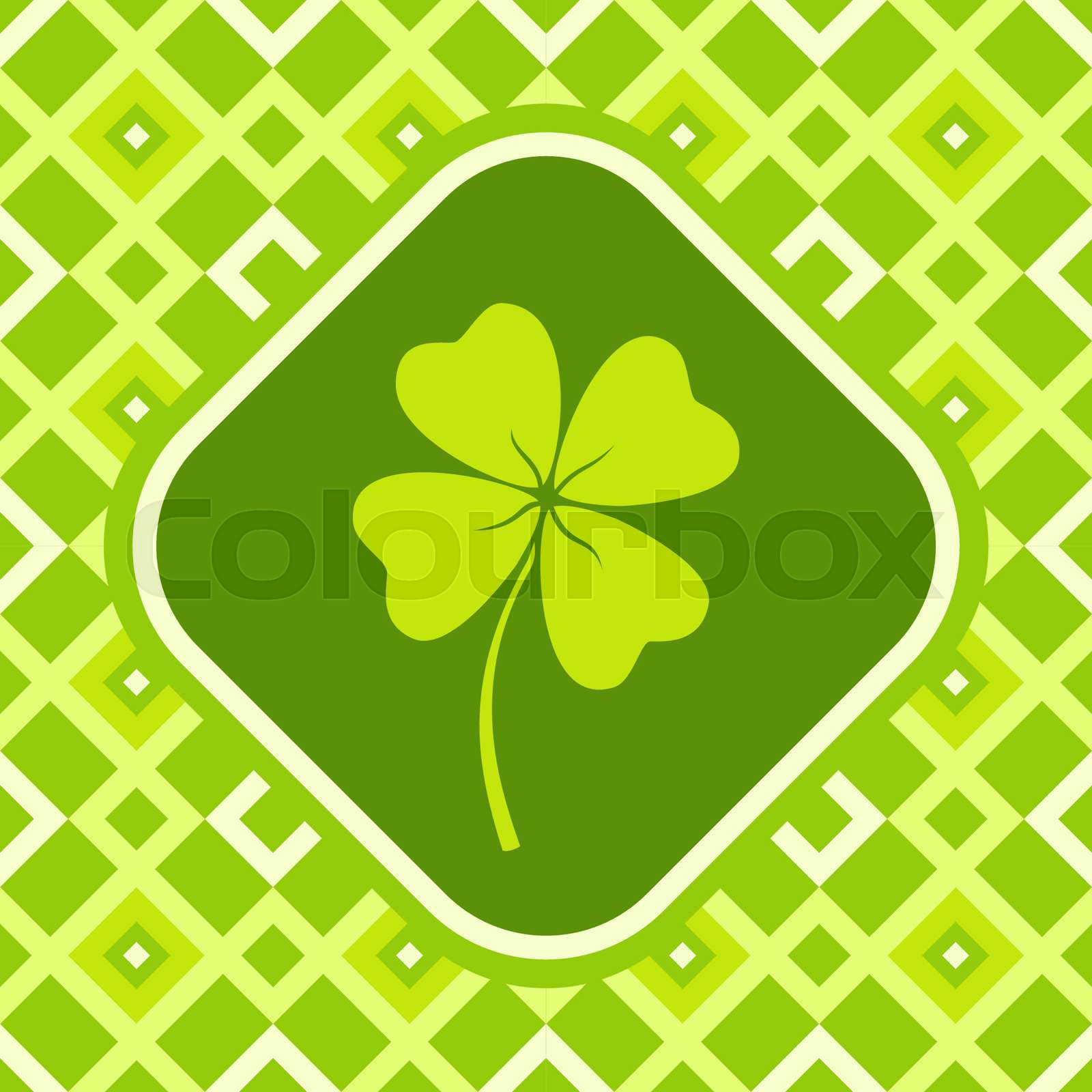 banner with clover | Stock vector | Colourbox