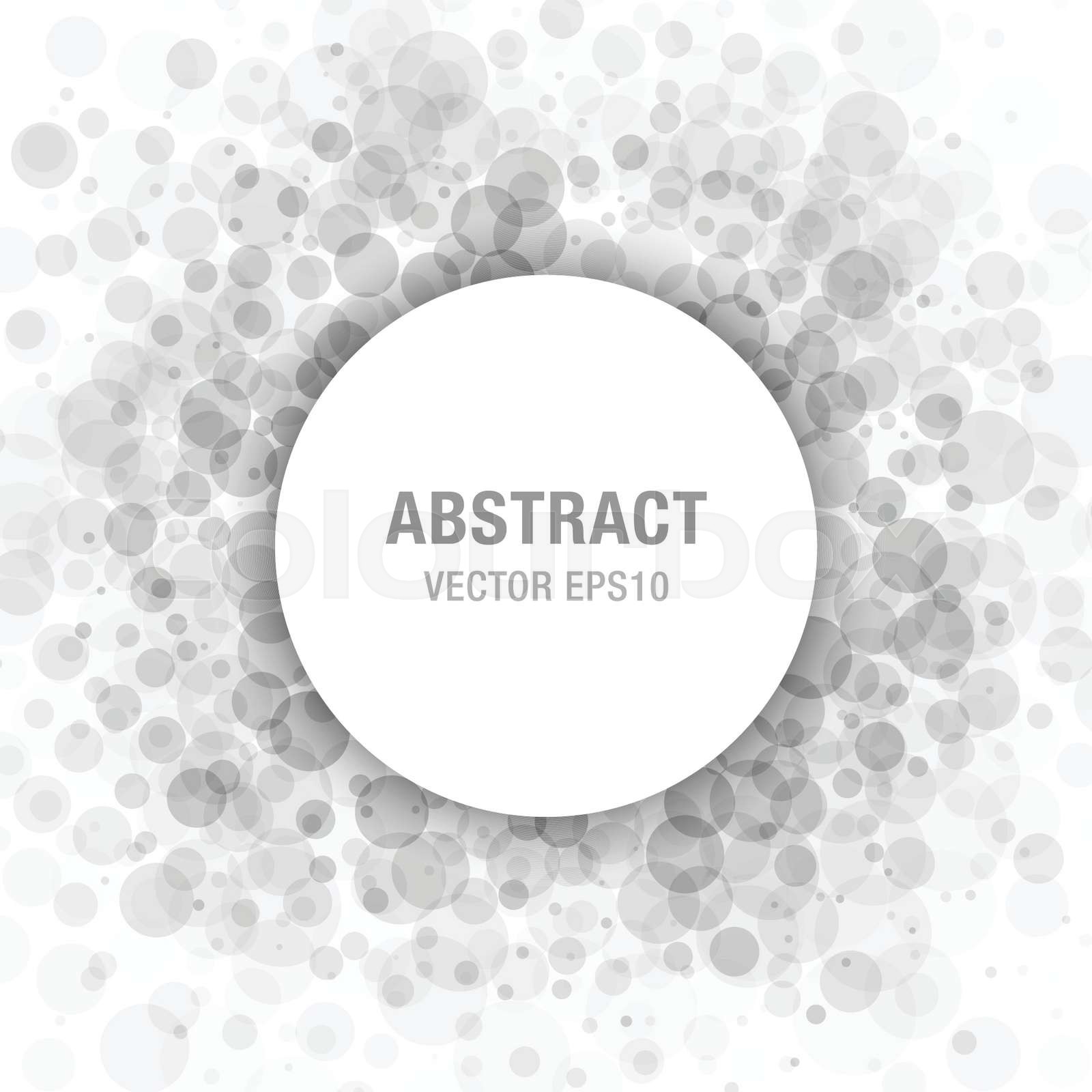 Gray Abstract Circle Frame Design Element | Stock vector | Colourbox