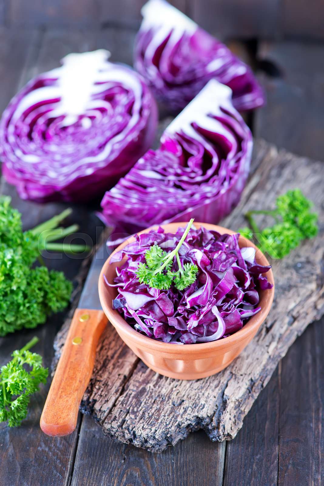 blue cabbage | Stock image | Colourbox