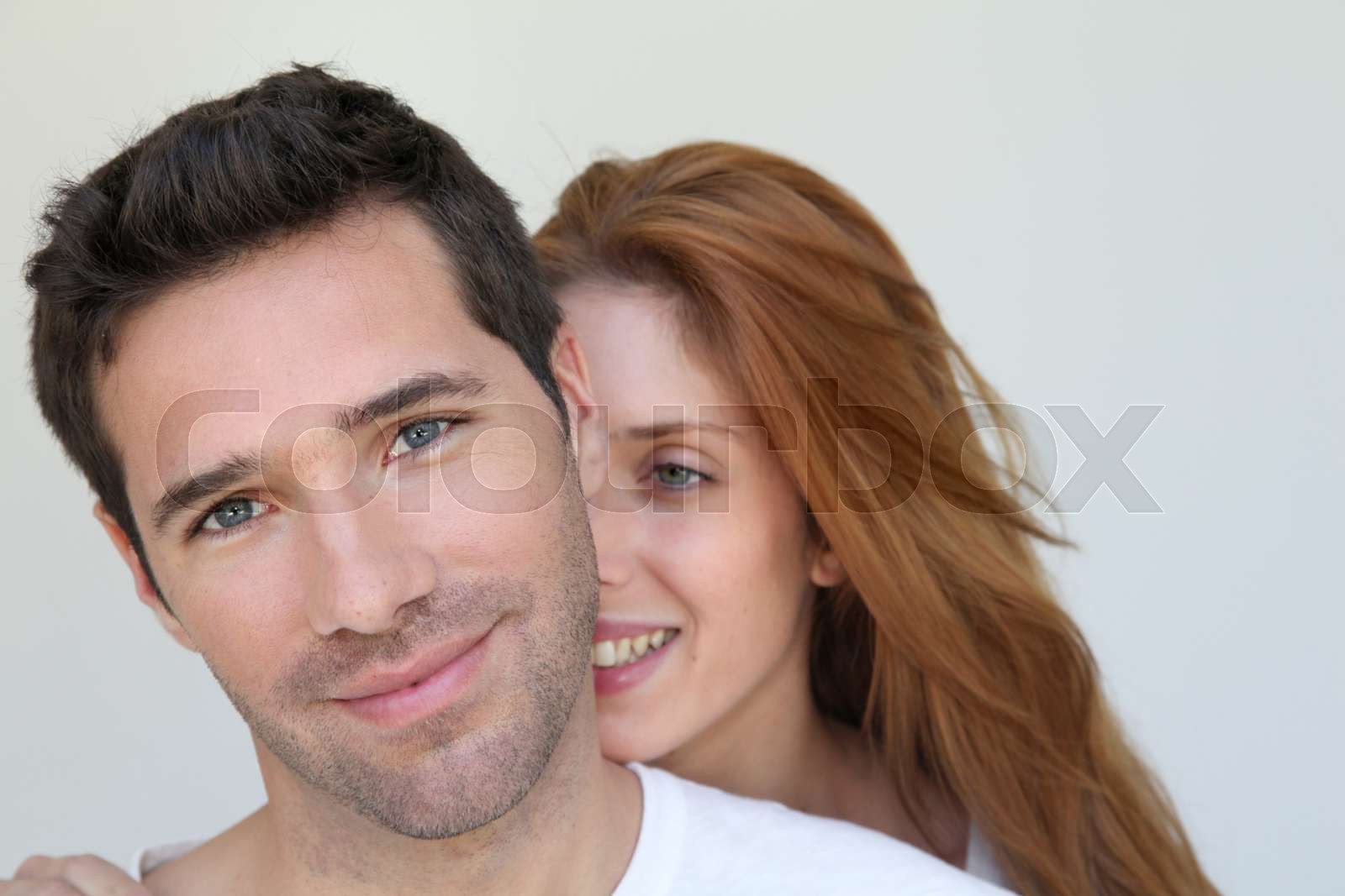 couple, tenderness, studio | Stock image | Colourbox