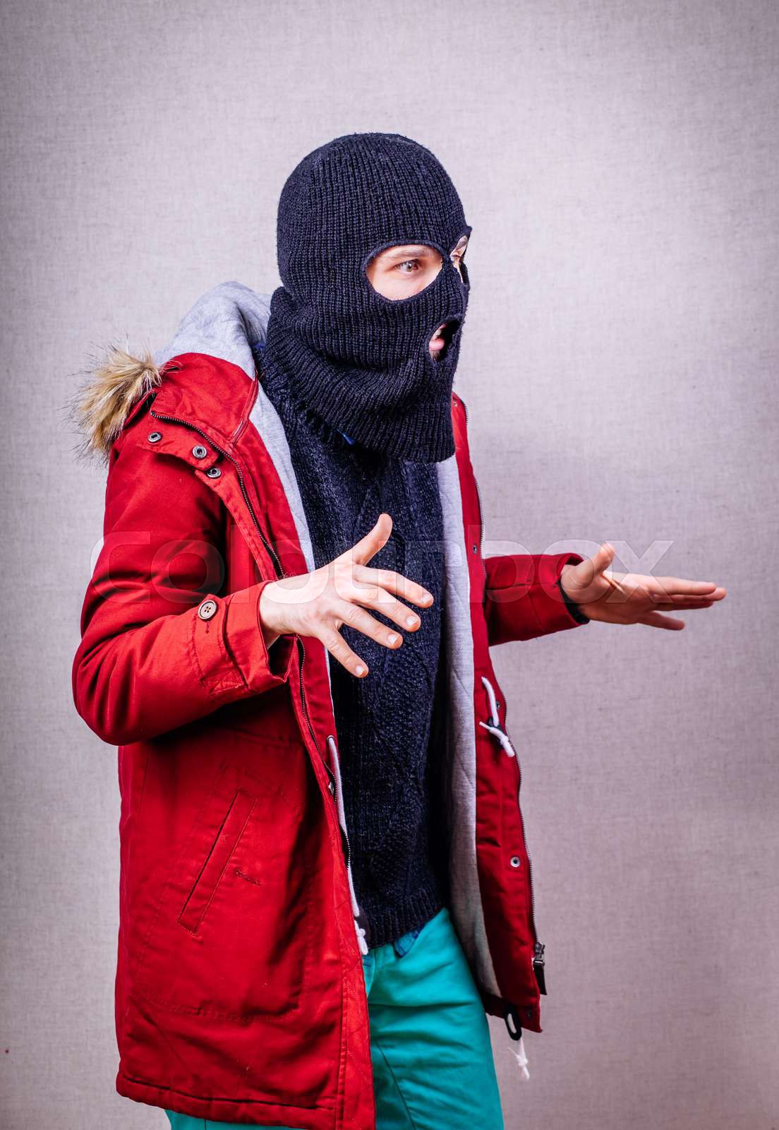 Man Wearing Mask | Stock image | Colourbox