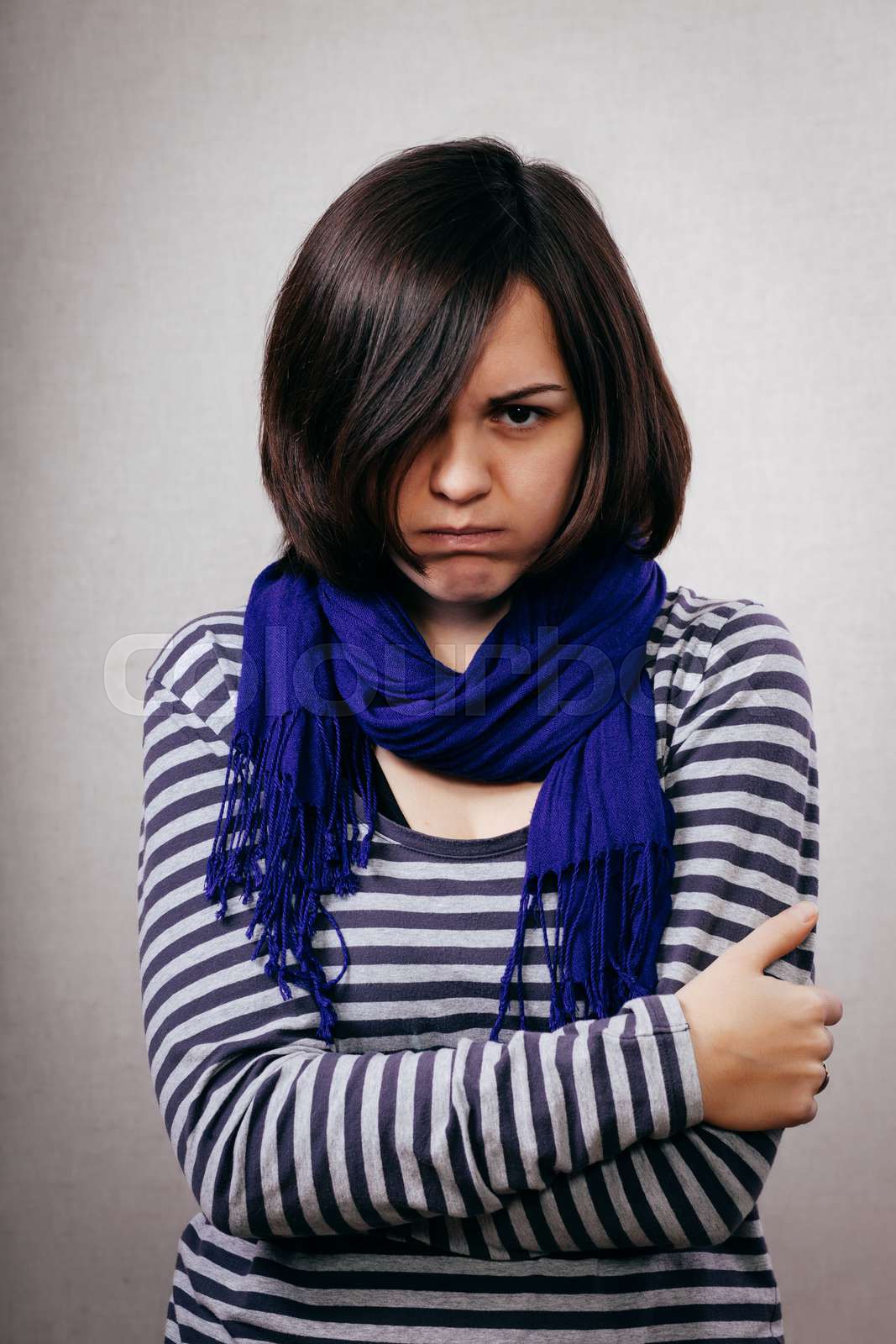offended girl | Stock image | Colourbox