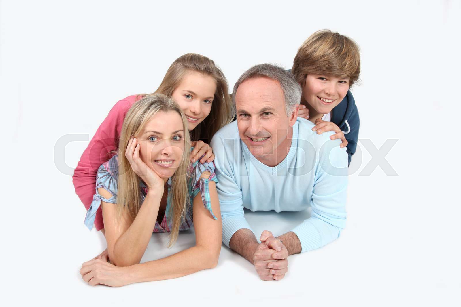 family, studio, 12 years old | Stock image | Colourbox