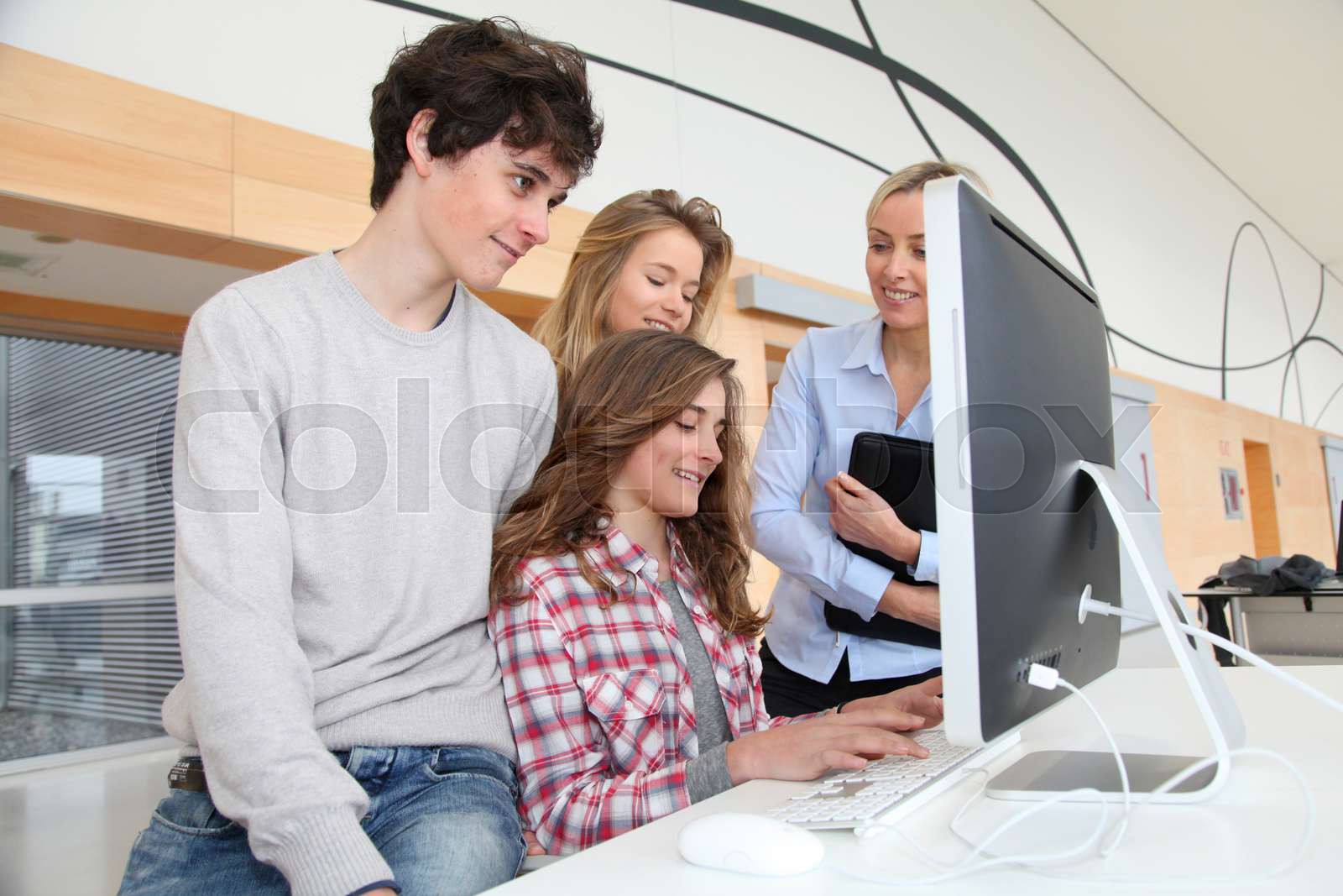 education, internship, desk | Stock image | Colourbox