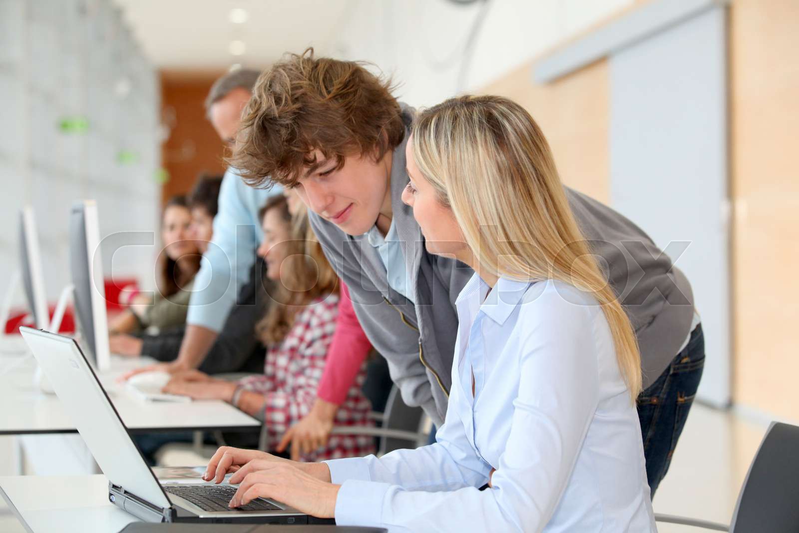 teaching, teenagers, learning | Stock image | Colourbox