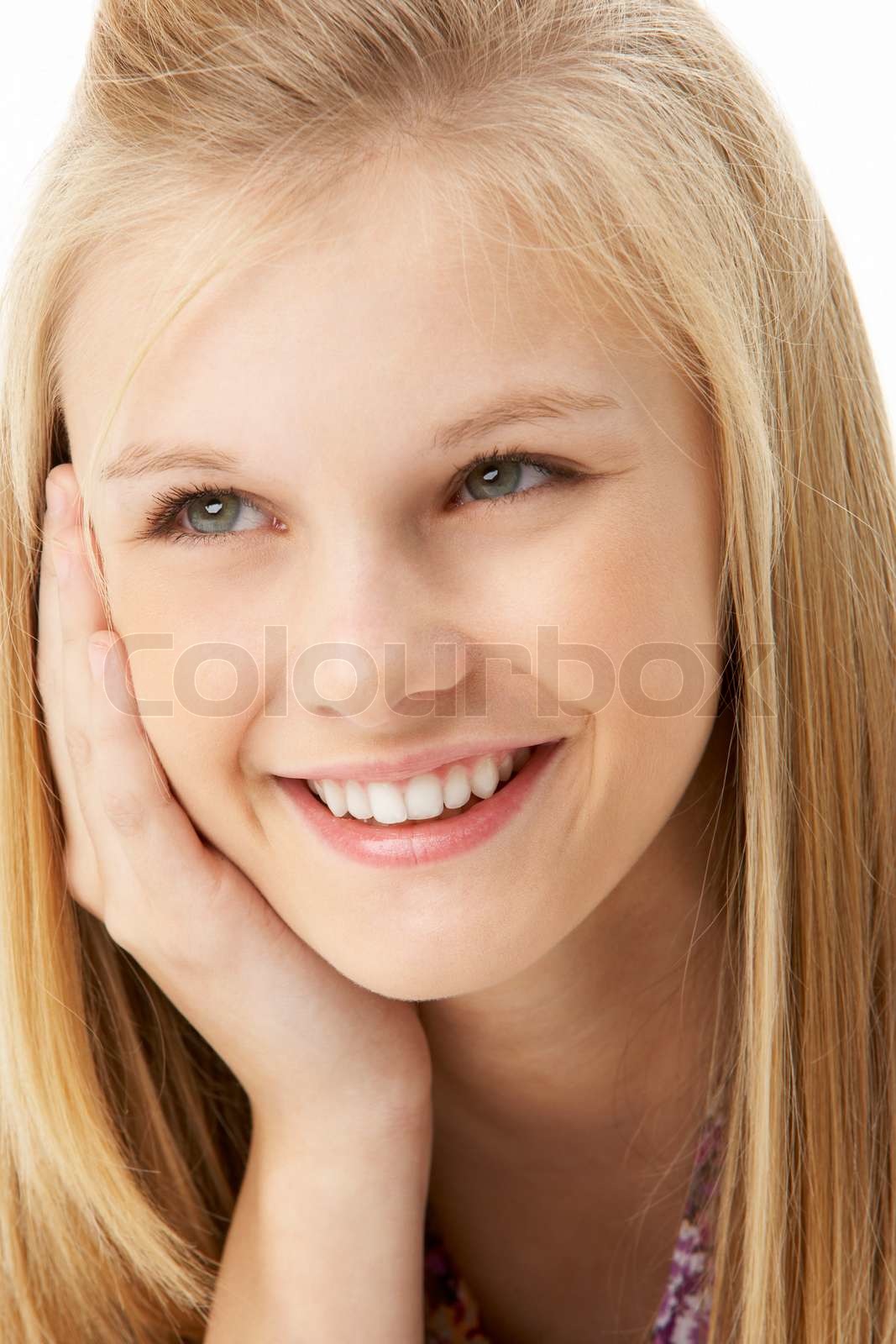 teen, pretty, shoulders | Stock image | Colourbox