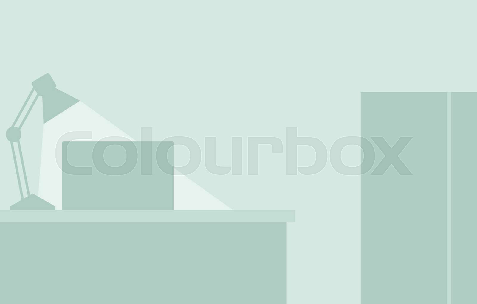 Flat Office Background | Stock vector | Colourbox