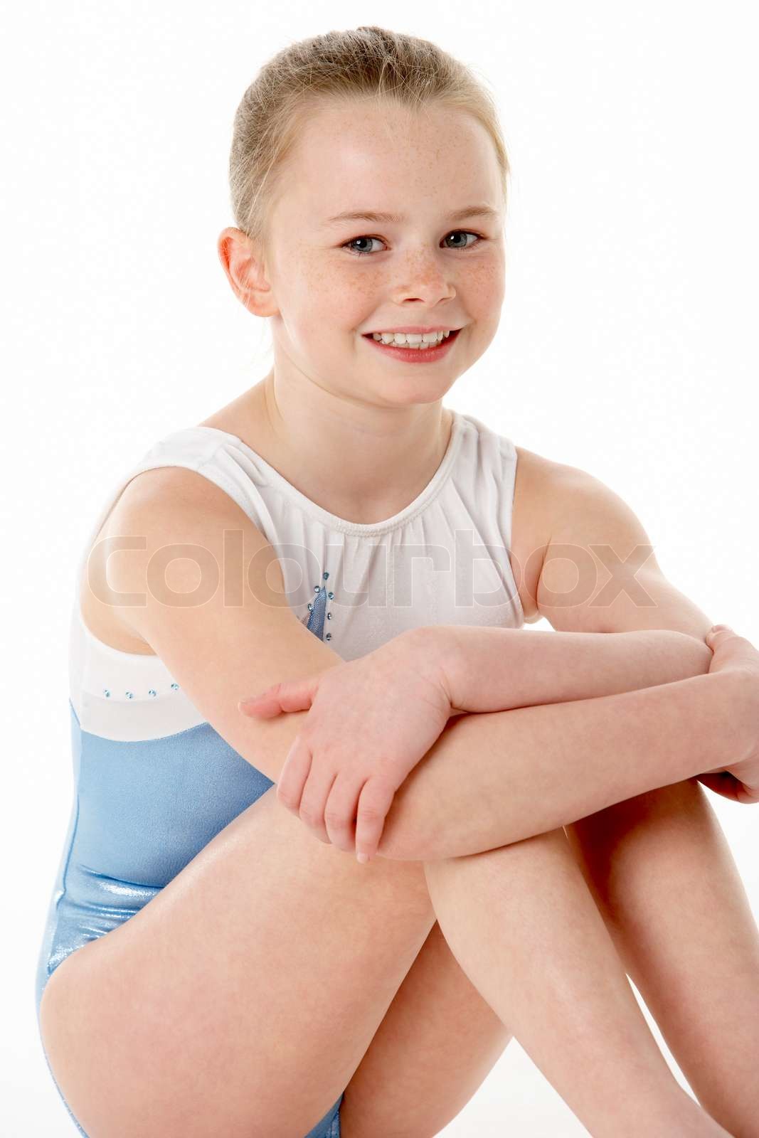 Studio Portrait Of Young Female Gymnast | Stock image | Colourbox