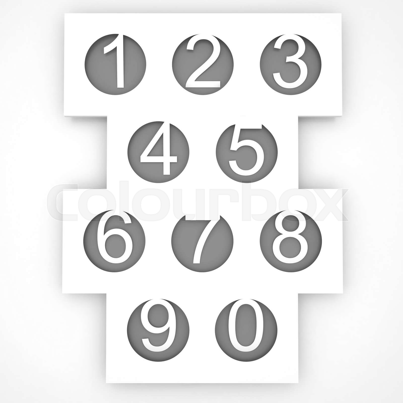 From one to nine. | Stock image | Colourbox