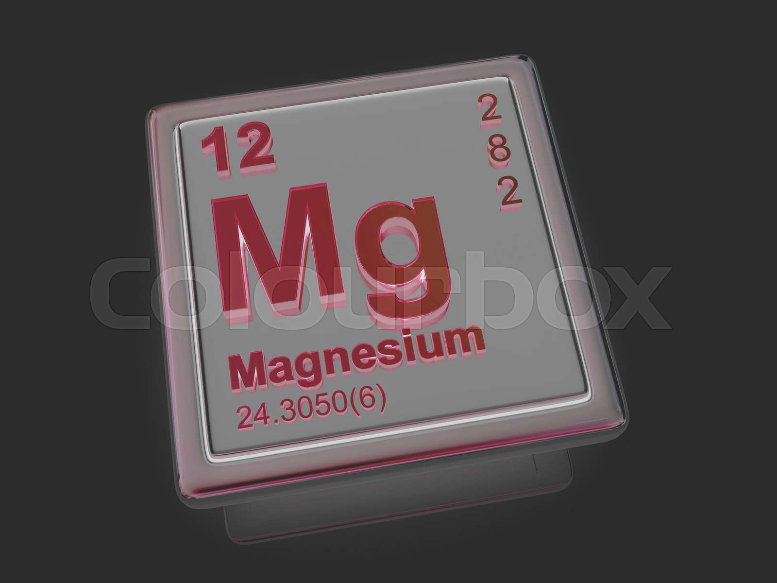 Magnesium. Chemical element. | Stock image | Colourbox