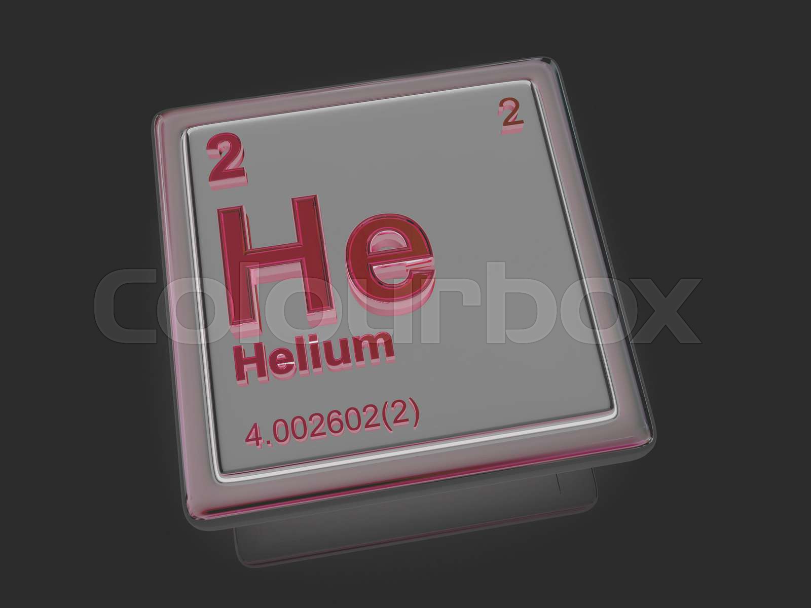 Helium. Chemical element. | Stock image | Colourbox