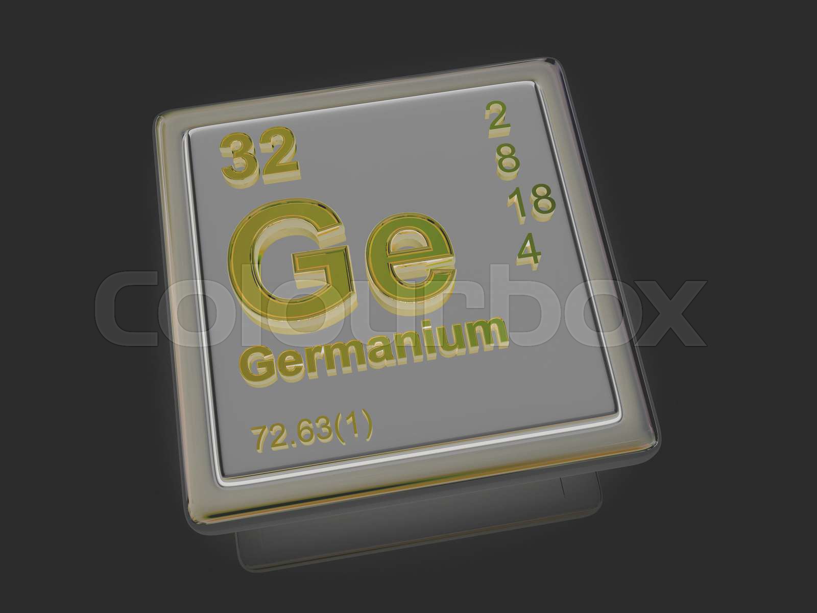 Germanium. Chemical element. | Stock image | Colourbox